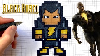 TUTO DESSIN BLACK ADAM PIXEL ART DC COMIC | Doovi