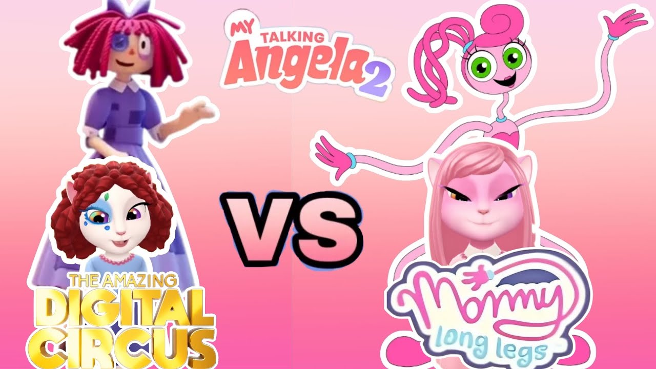 My Talking Angela 2 vs Ragatha vs Mommy long legs spider Diabolik - YouTube
