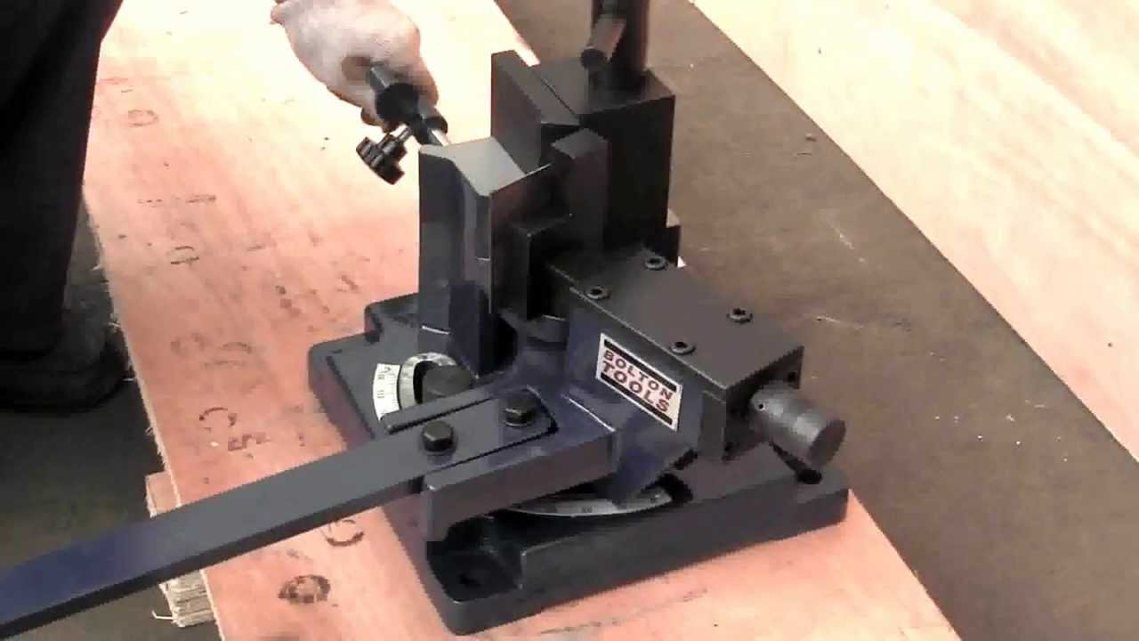 Bolton Tools - UB-100A - Right Angle Iron Tube Pipe Bender - YouTube