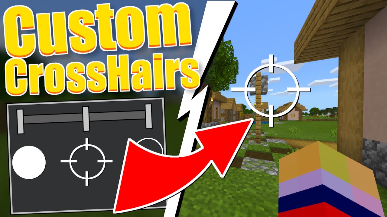 How To Get Custom Crosshairs in MCPE 1.17 - Minecraft Bedrock Edition! - YouTube