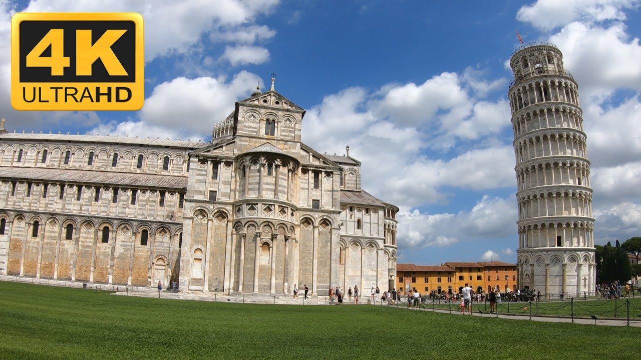 4K Leaning Tower of Pisa Italy Walking Tour - YouTube
