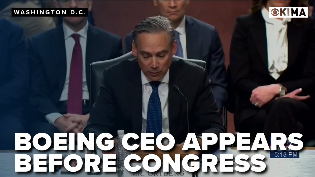 Boeing CEO testifies before Congress on Alaska Airlines flight ...