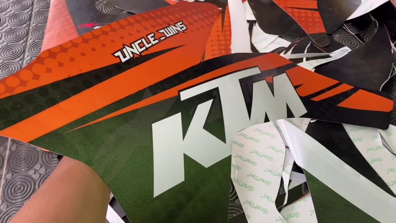 Decal Sticker KTM 500cc | By Benawa Printing - YouTube