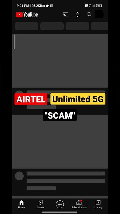 AIRTEL 🤯 "Unlimited" 5G SCAM - YouTube