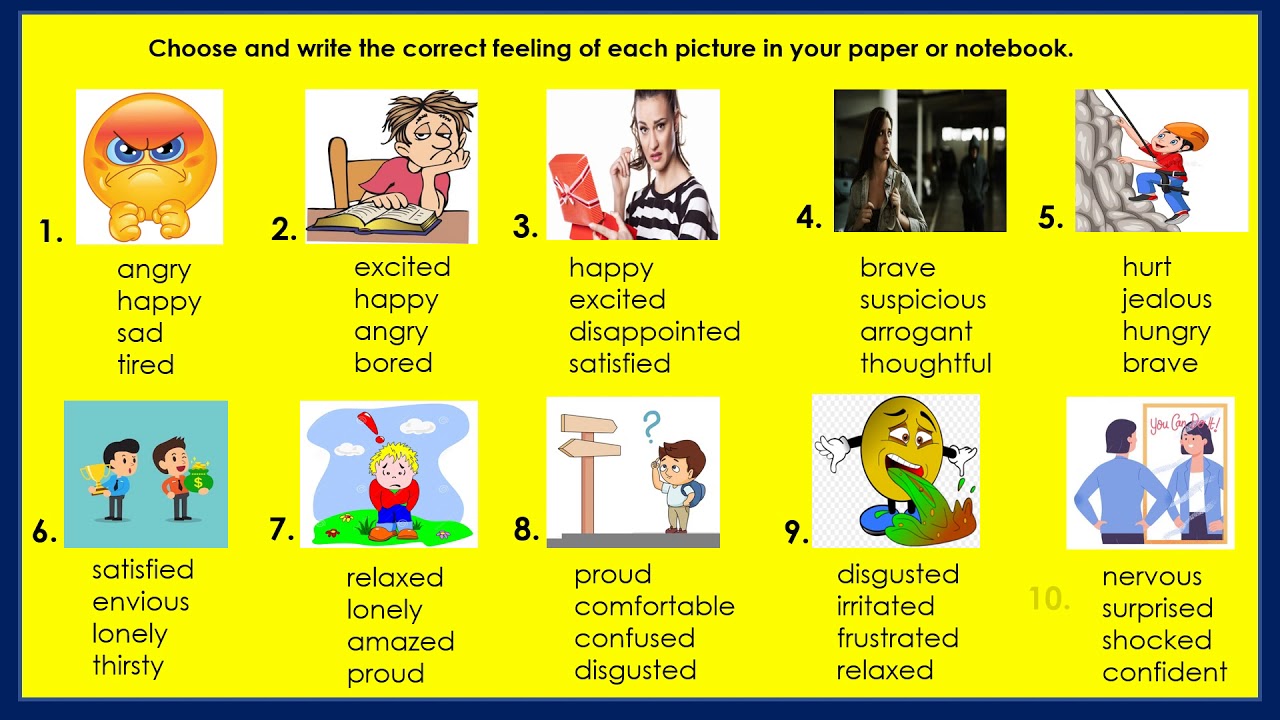 EP 15 English Grade 5 Feelings and Emotions Recap - YouTube
