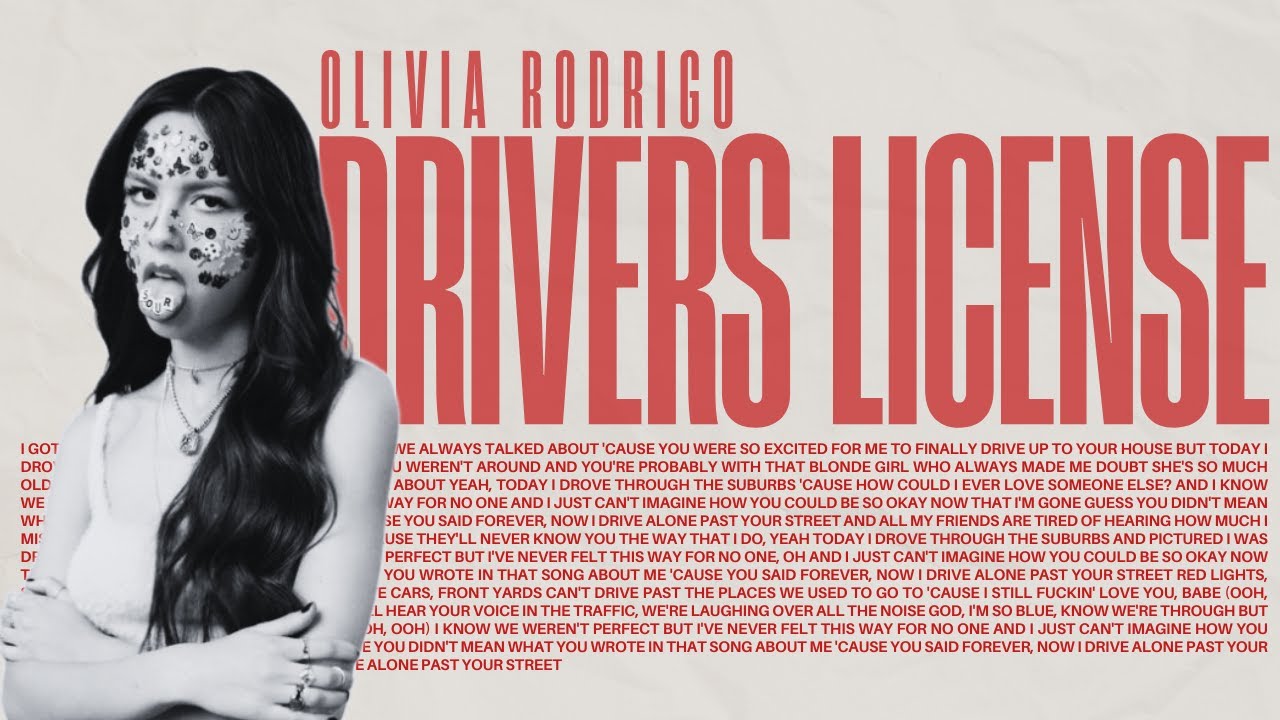 Drivers License - Olivia Rodrigo (Lyrics) - YouTube