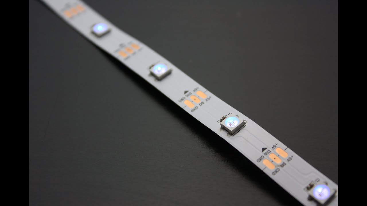 WS2812B FX effects with segments on STM32 - YouTube