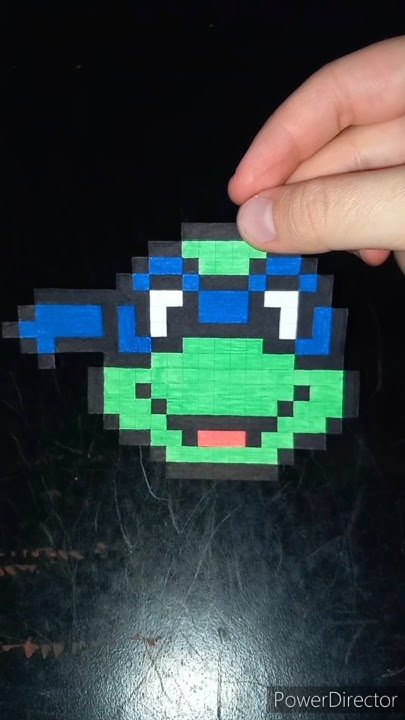 Ninja Turtle pixel art - YouTube