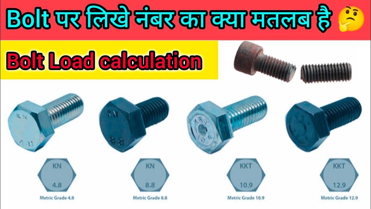 Bolt Head Number Discription | Bolt Grade | बोल्ट हेड नंबर का क्या मतलब ...