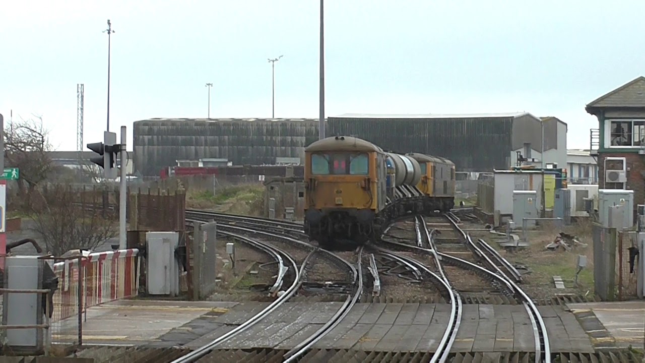 GBRf Class 73107 + 73119 @ Newhaven Harbour Working 3W90 RHTT - Sunday ...