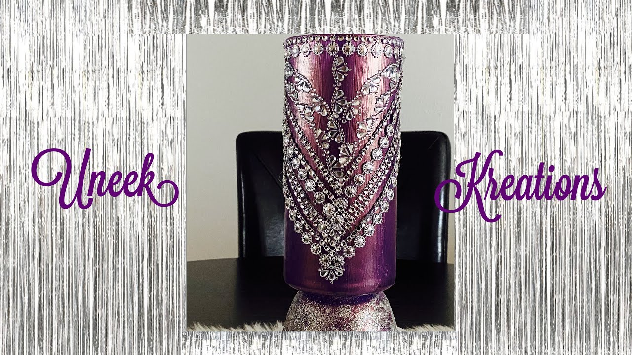 DIY Plum&Silver Home Decor - YouTube