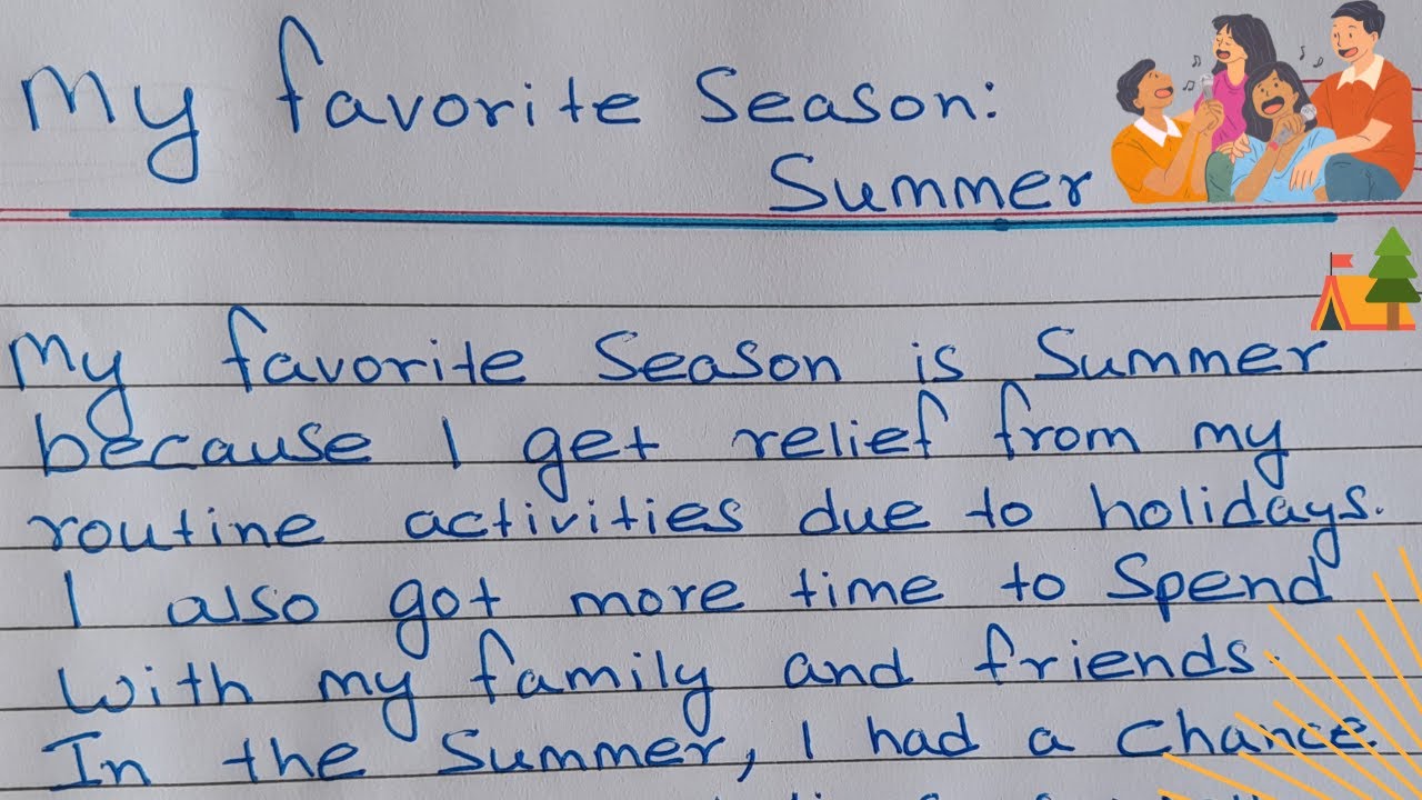 My Favorite Season Summer | Essay On Summer In English - YouTube