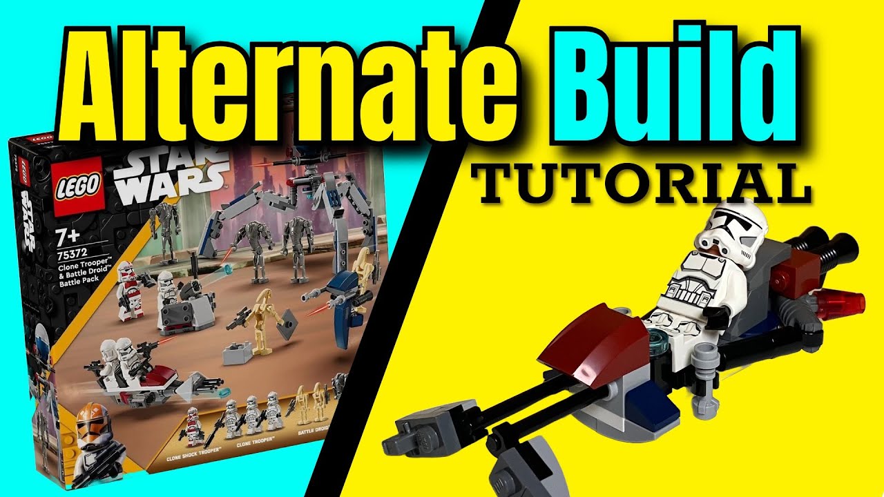 LEGO Star Wars Clone Speeder ALTERNATE BUILD Tutorial - Clone & Droid ...