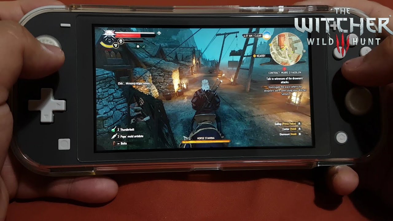 Witcher 3 Wild Hunt on Nintendo Switch Lite Part 26 - YouTube