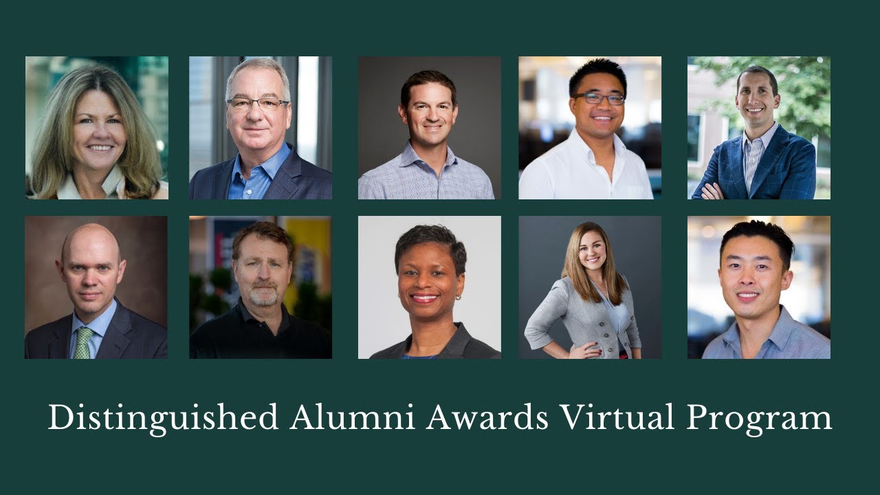 Distinguished Alumni Awards Virtual Program - YouTube