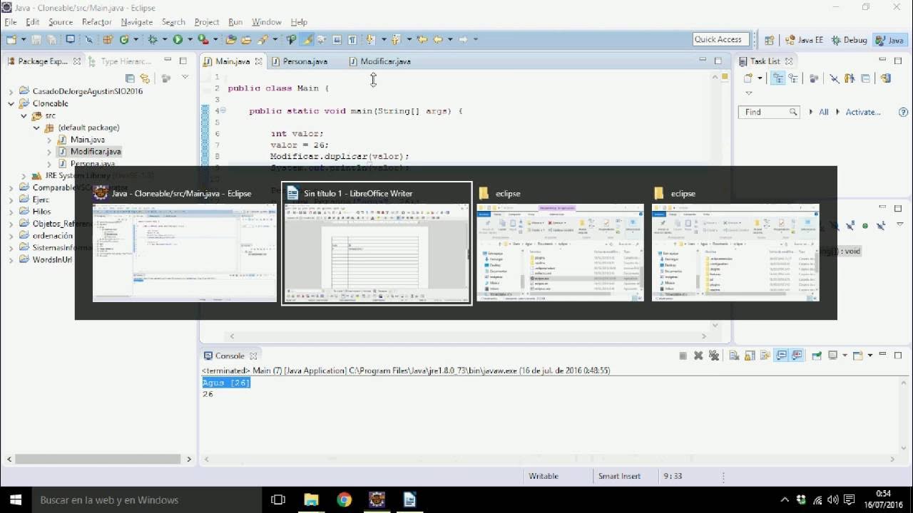 interfaz cloneable java, objetos y referencias - YouTube