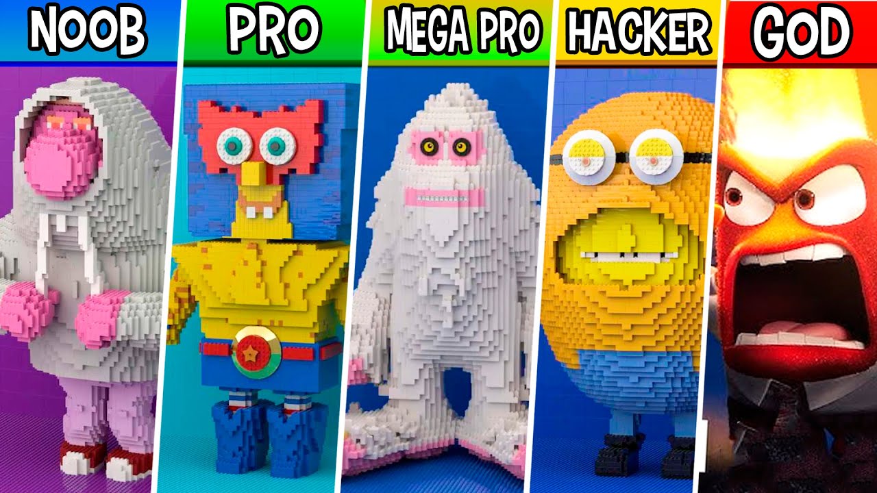 LEGO ALL New Famous Cartoon Characters (Collection №2) : Noob, Pro ...