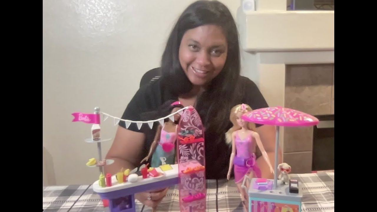 Barbie Playset & 2 Dolls – Beach Boardwalk Fun with 20+ Accessories ...