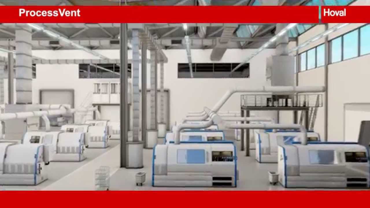 Heat Recovery and Ventilation for production halls from Hoval - YouTube