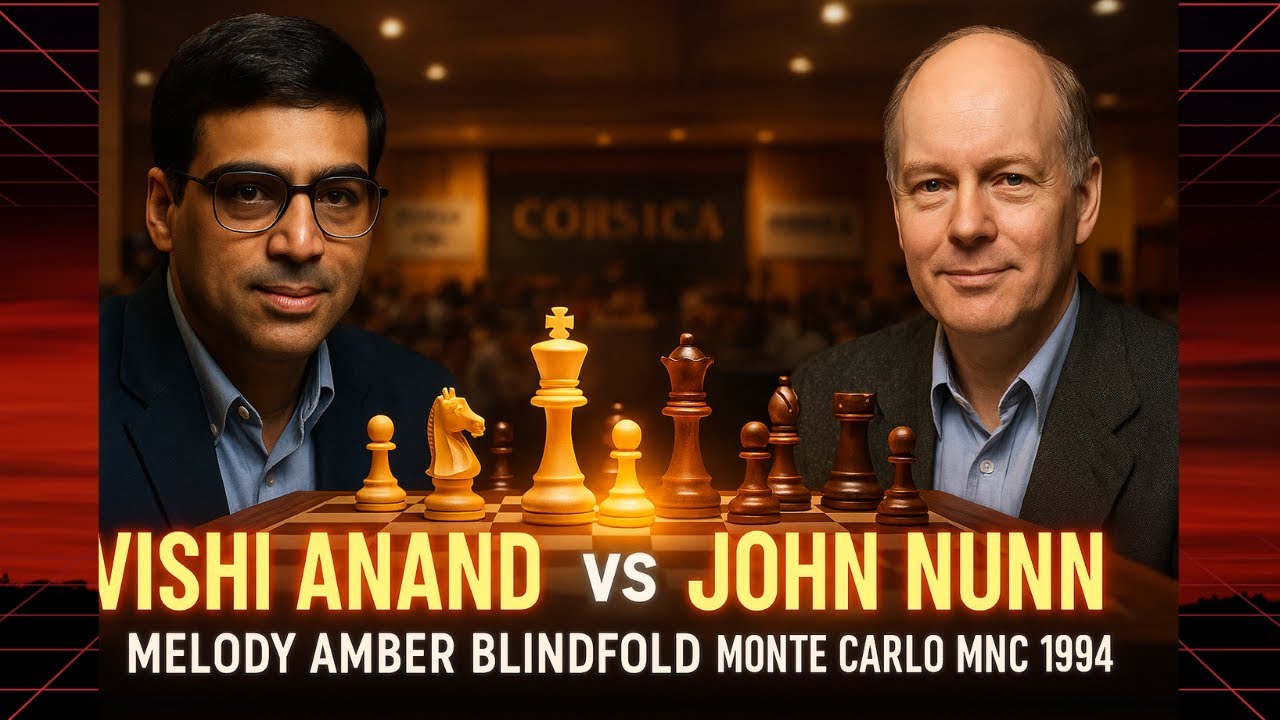Marathon Battle♟️Anand vs Nunn's 117-Move Draw at 1994 Melody Amber ...