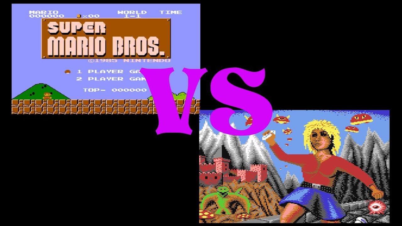 Super Mario Bros. (NES) vs. Great Giana Sisters (C64) {GERMAN} - YouTube