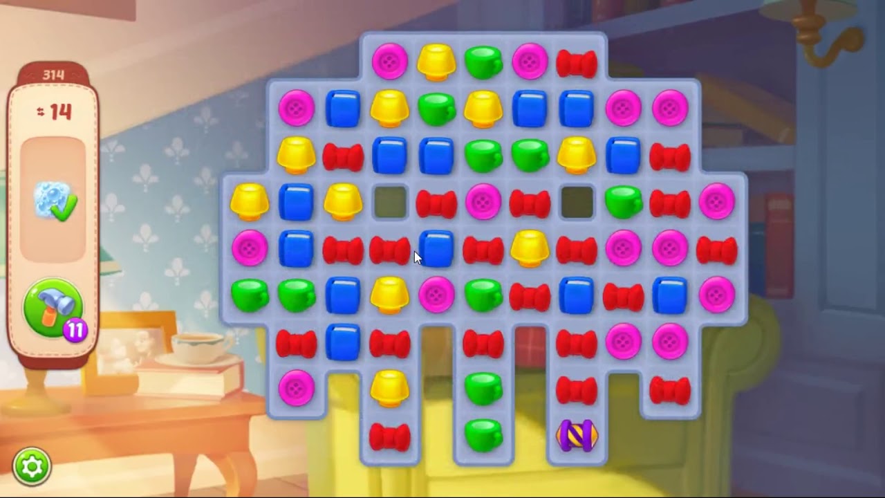 Homescapes Level 314 - NO BOOSTERS 🏠 | SKILLGAMING ️ - YouTube