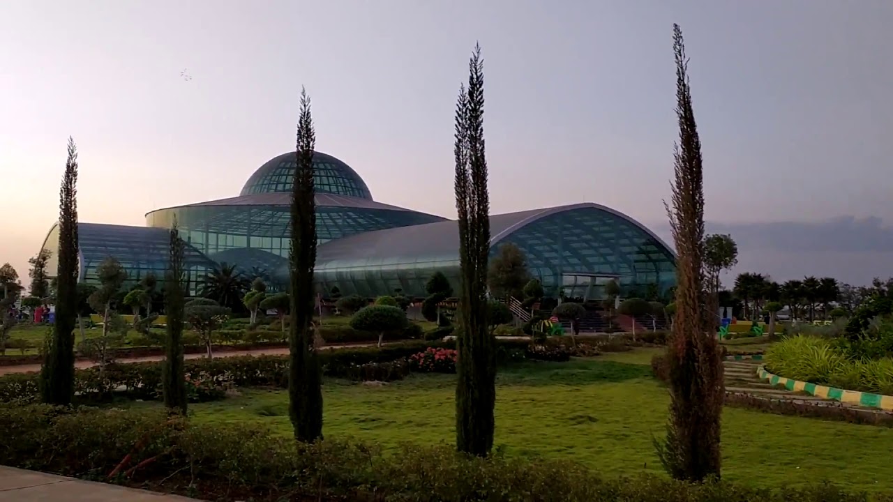 Glass House Garden Davangere. - YouTube