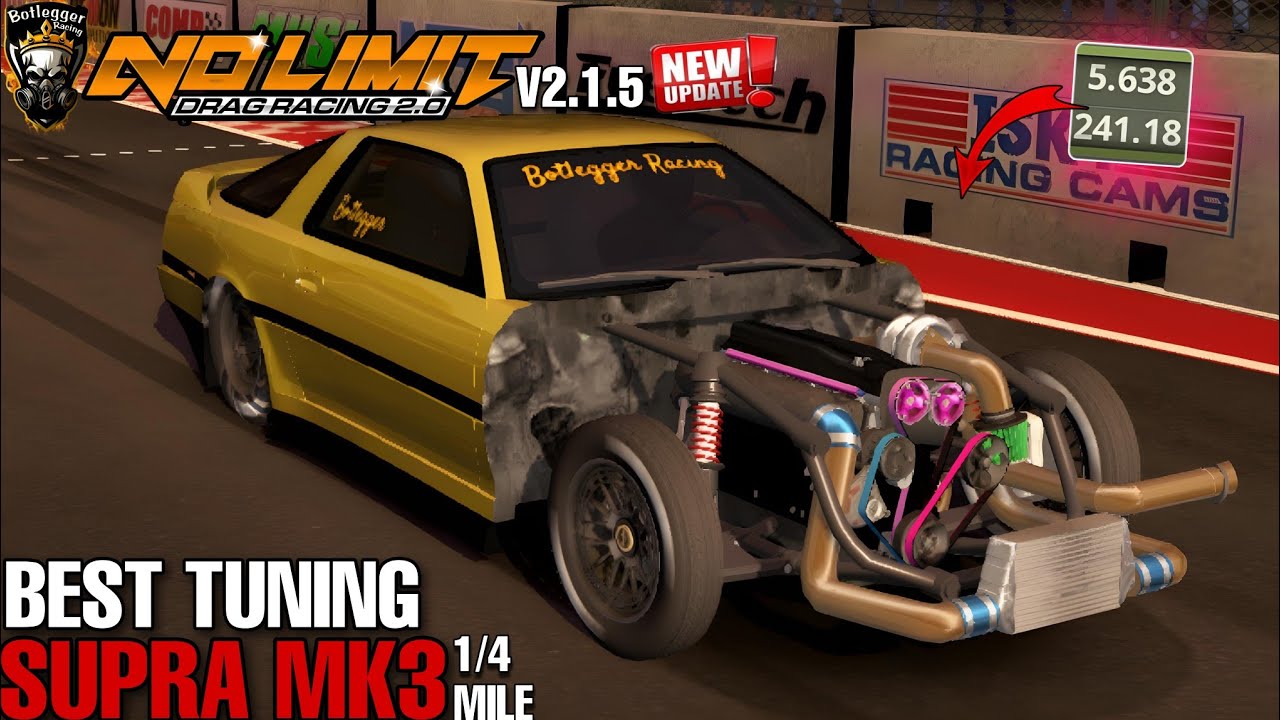 Fastest Supra Mk3 Turbo Tuning 5.6 second 1/4 Mile No Limit Drag Racing ...