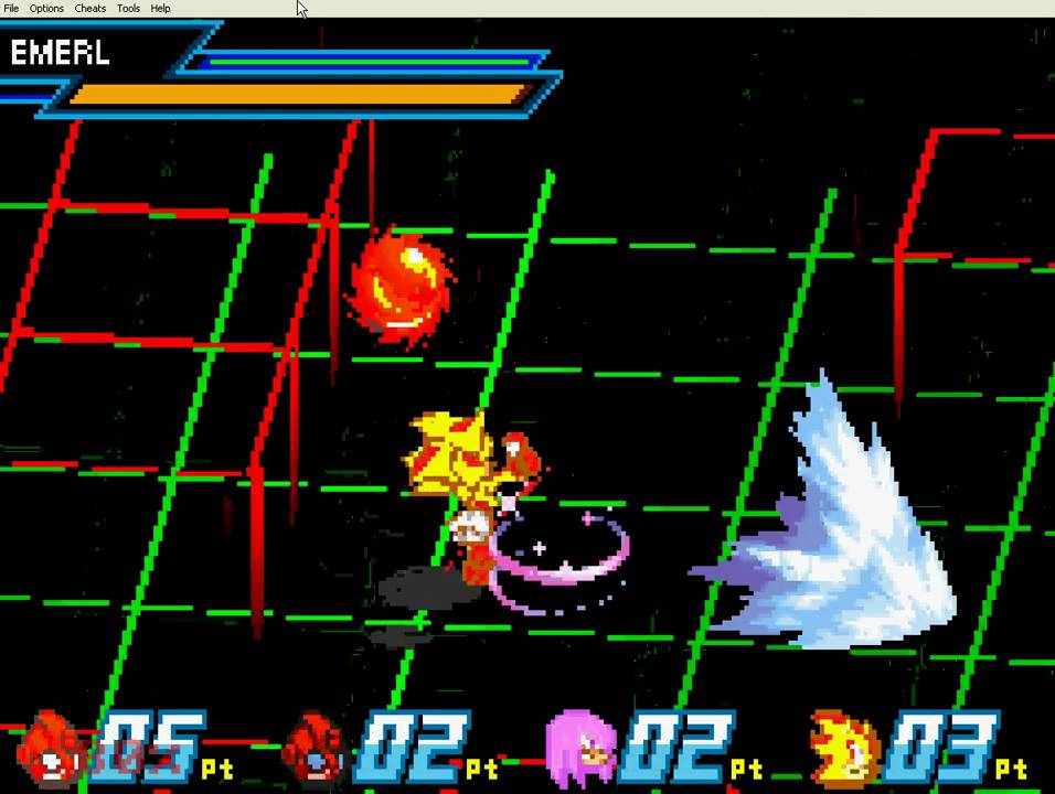 sonic battle 2 ut emerl vs super shadow e hyper knux - YouTube