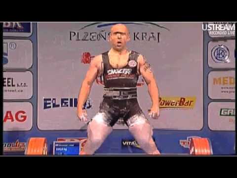 Olech Jaroslaw WR dead lift 320kg - YouTube