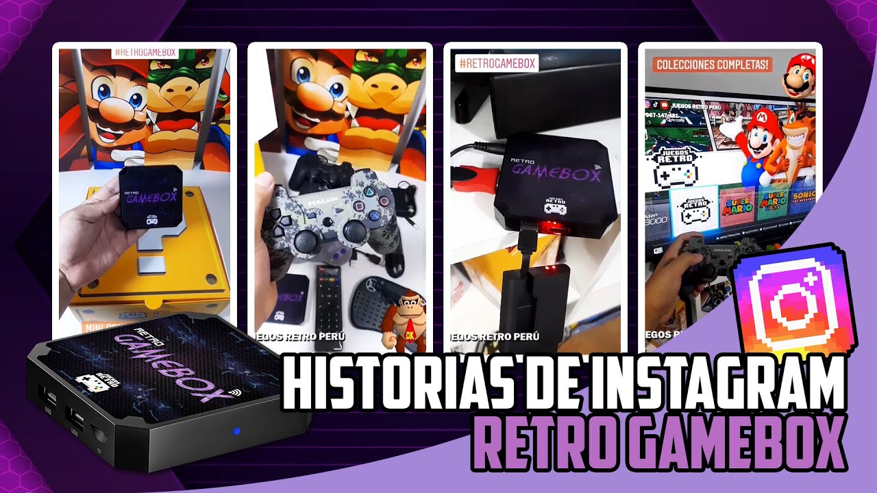 RETRO GAMEBOX | Consola Multijuegos + TV BOX (Historias) - YouTube