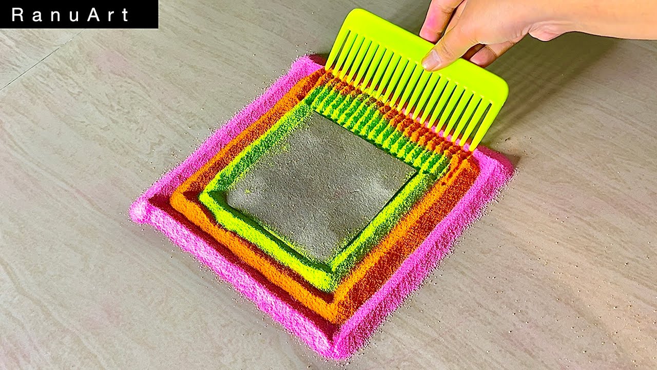 Simple Rangoli | Diwali Rangoli Designs | Navratri Rangoli designs ...