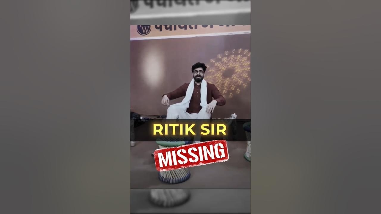 Ritik Sir Missing😢 | Diwali Mela 2024 || PW Foundation #pw #physicswallah - YouTube