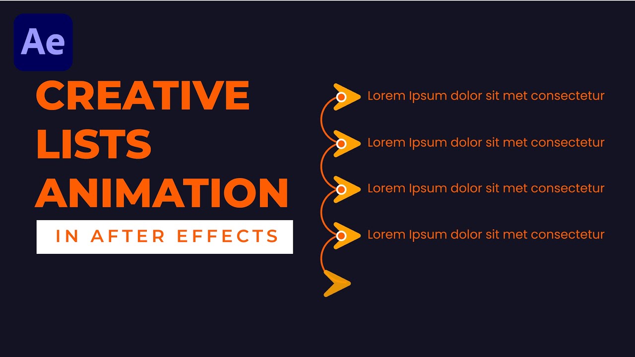 Create Eye-Catching List Animation in After Effects Like a Pro - YouTube