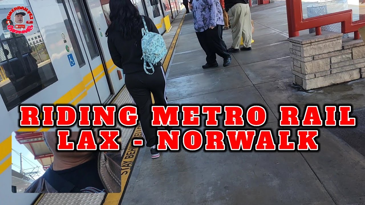 riding metro rail from LAX to Norwalk full video , beautiful view - YouTube