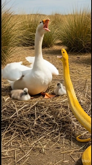 Hawk vs Snake 😱 | Brave Rescue That Saved a Goose’s Life # ...