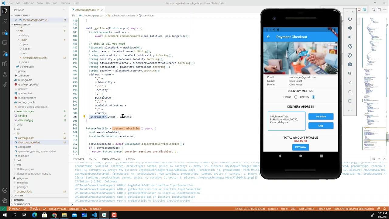 Flutter Quick Bit #5 : Simple Geocoding and Geolocator - YouTube