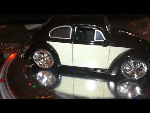 Volkswagen beetle 1959 bochito negro metal 1/24