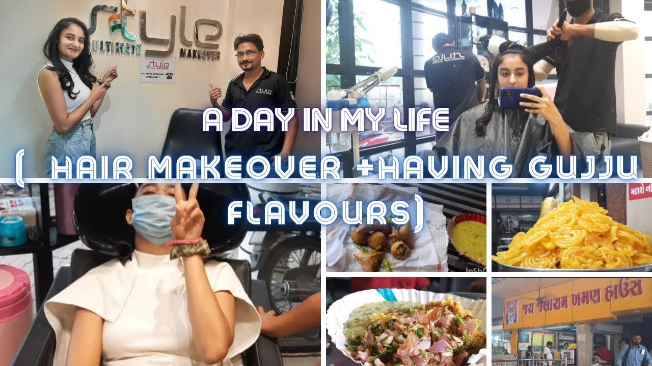 I went to the best rated saloon in Surat | Having street food of Surat ...