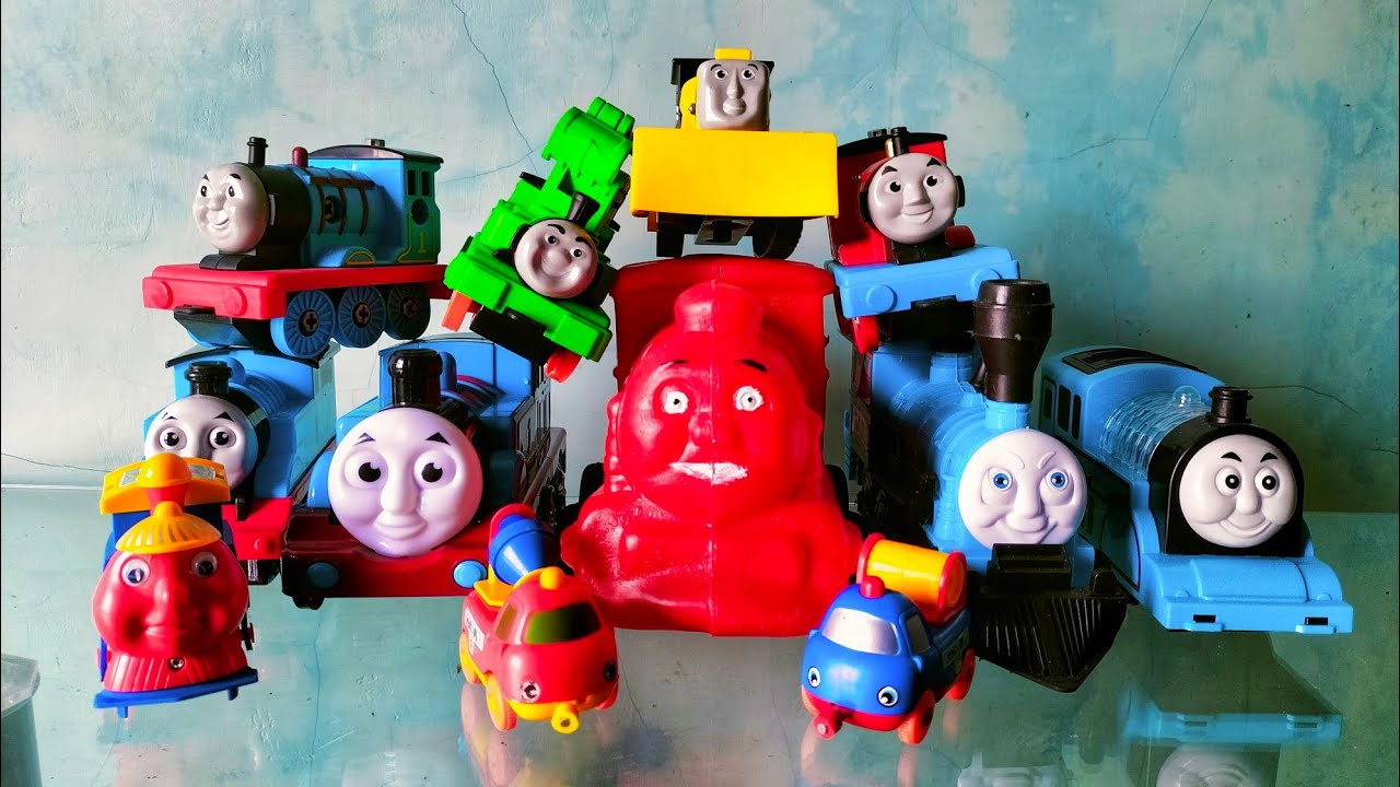 Thomas and friends | Membongkar thomas warna biru - YouTube