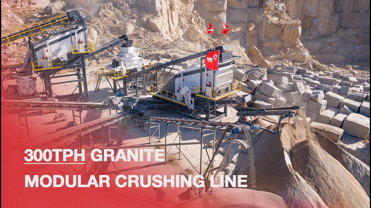300tph Granite Processing Modular Plant - YouTube
