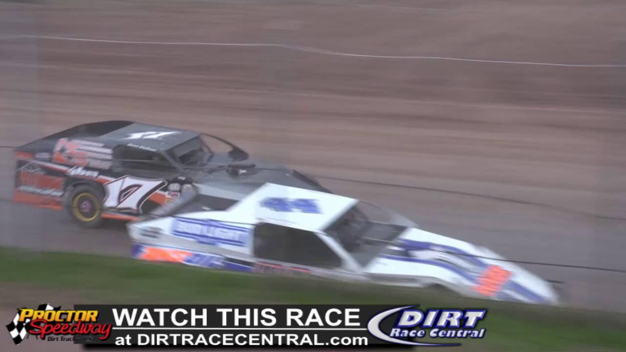 Proctor Speedway 5/15/16 WISSOTA Modified Highlights - YouTube