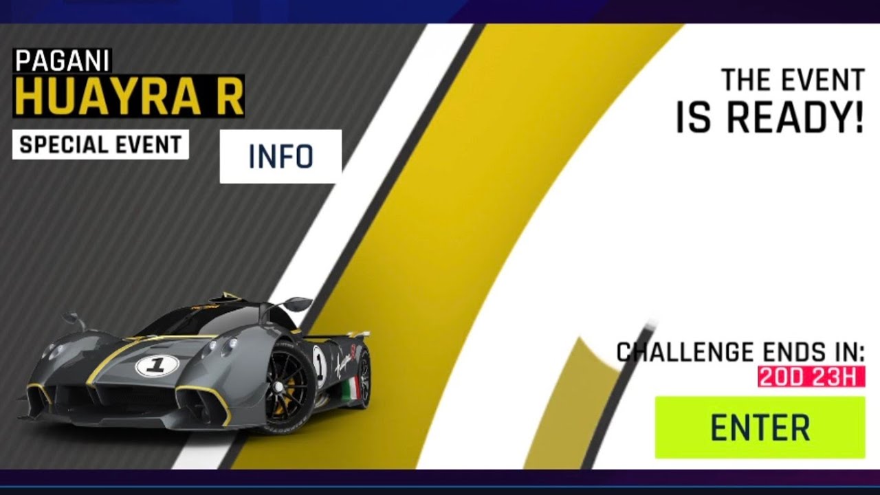 Asphalt 9 - Pagani Huayra R Special Event Begins - Stage 1 - Bentley ...