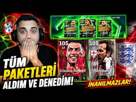 Yeni 105 Ronaldo, Yer Füzeci Kane ve 108 Patlayıcı Hücumcu Cruyff Paketi! 🔥 Top Açılımı + Deneme!