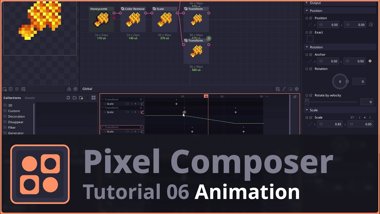 【pixel Composer Tutorial】06 Animation Youtube