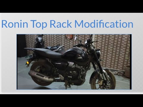 TVS Ronin Top Rack Modification 2023 || Luggage Rack for Ronin - YouTube