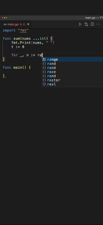 Golang Tips How To Sum Multiple Numbers Shorts Golang Youtube
