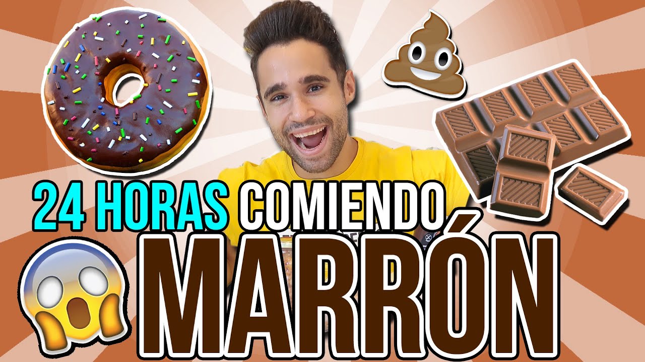 24 HORAS COMIENDO MARRÓN - All day eating brown food MAYDEN - YouTube