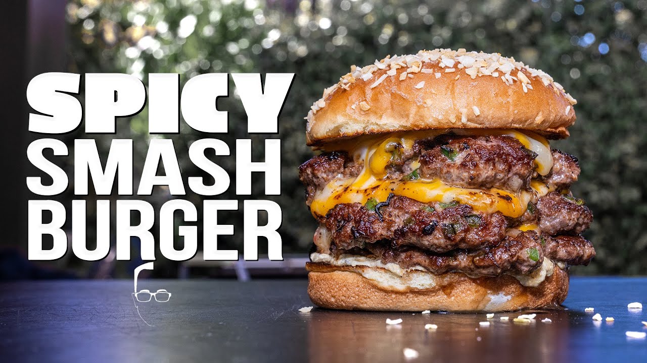 THE SPICY JALAPEÑO SMASHBURGER | SAM THE COOKING GUY - YouTube