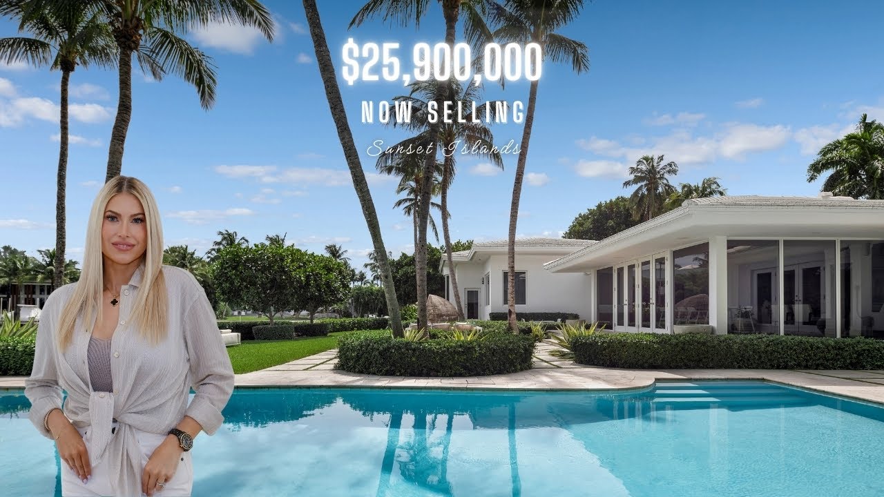 $25.9M ESTATE on Miami Beach's Sunset Islands ~ Get the ULTIMATE ...